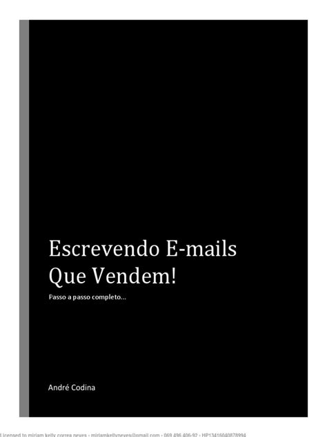 Escrevendo Emails Que Vendem Pdf Marketing Publicidade
