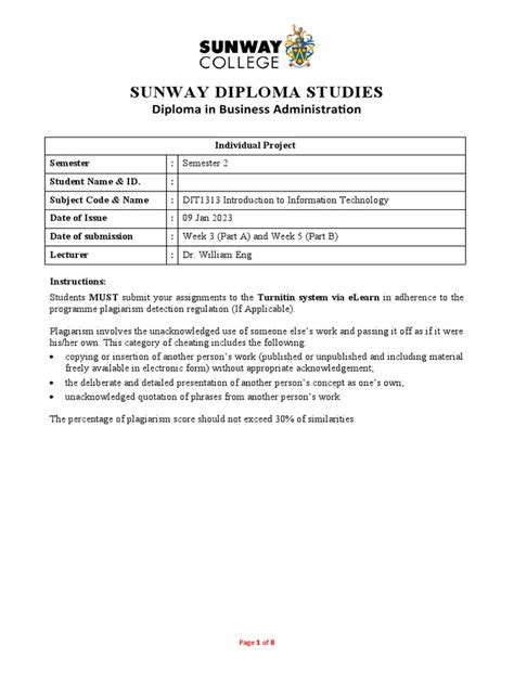 Intro To It 1 Practical Pdf Databases Worksheet