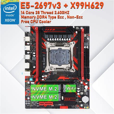 X99h629 Xeon E5 2697v3 Set Cpu Mb Cooler Memory Ram ชุดประหยัด สำหรับใช้งาน Th