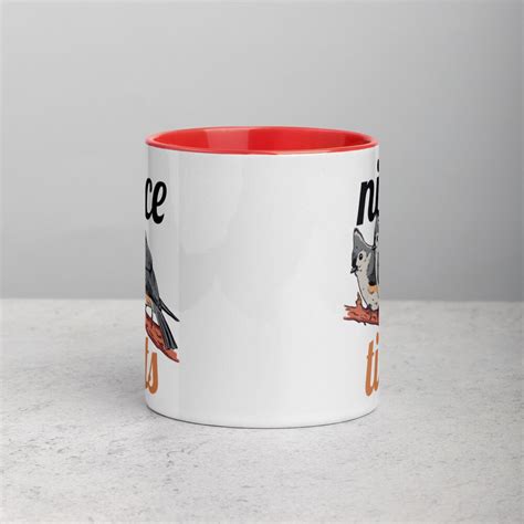 Tufted Titmouse Nice Tits Bird Watching Funny T Mug With Etsy