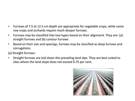 Lec 9 Border Irrigation Design And Hydraulics Ppt