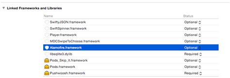 Dyld Library Not Loaded Rpathalamofireframeworkalamofire Error On Device Ios 9 Not Able