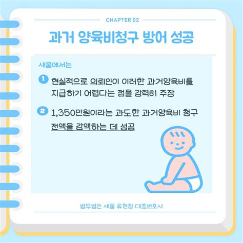 과거양육비 청구 방어성공 로톡