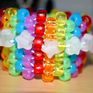 Queer Pride Kandi Cuff Set Scenecore LGBTQ Pride Kandi Bracelets Etsy
