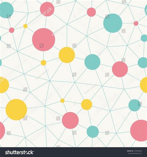 Abstract Grid With Colorful Circles