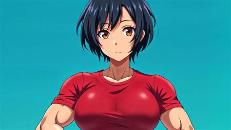 Портрет девушки брюнетки на голубом фоне · 1920x1080 Full Hd бесплатная