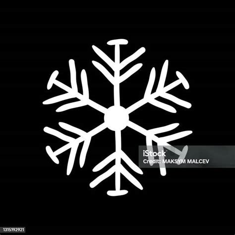 눈송이 아이콘 크리스마스와 겨울 테마 배경에 격리 된 간단한 손 그리기 벡터 그림 12월에 대한 스톡 벡터 아트 및 기타 이미지 12월 검은색 겨울 Istock