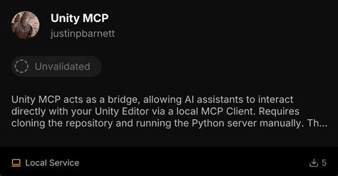 unity mcp mcp servers · lobehub