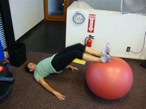 Tawnya P Doing Reverse Leg Curls Leg Curl Ball Exercises Exercise
