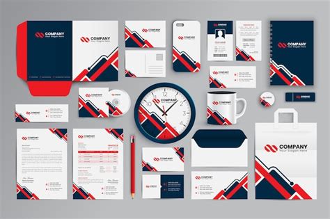 Premium Vector Corporate Business Stationery Template Design Set With Brand Identity Package