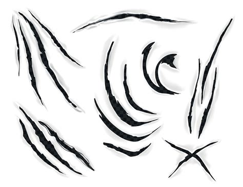 Claw Scratches Black Set 31983080 Vector Art At Vecteezy