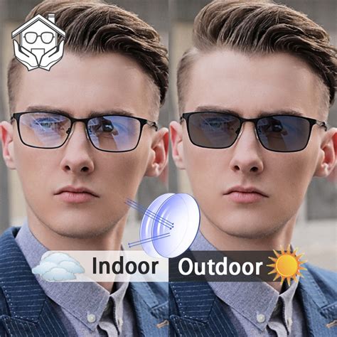 Photochromic Anti Radiation Eyeglass Shades For Men Transition Eye
