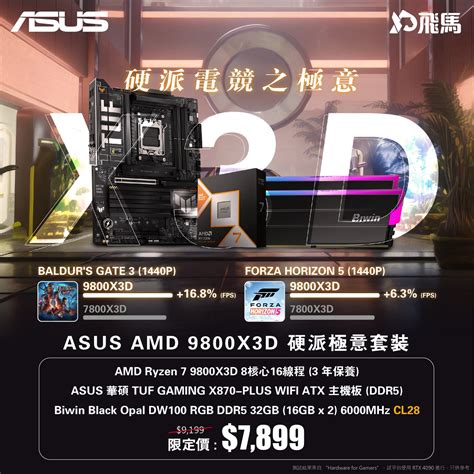 Asus Amd 9800x3d 硬派極意套裝