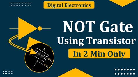 Transistor Not Gate For Arduino At David Greenfield Blog