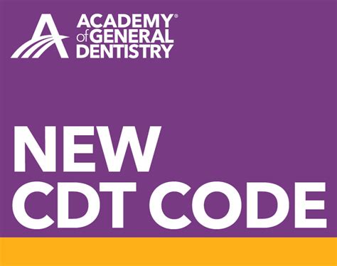 Cdt Code Championed By Agd Takes Effect In 2024