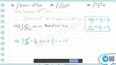 Part 9 Exercise 21 29 Find The Antiderivative Of The Function Youtube