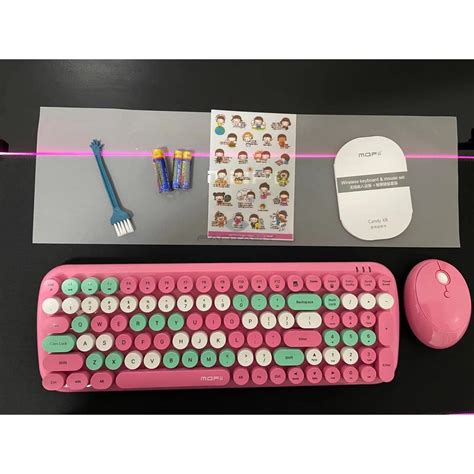 Mofii Candy Xr 2 4g Wireless Keyboard And Mouse Combo Cute Keyboard With Multi Color Round