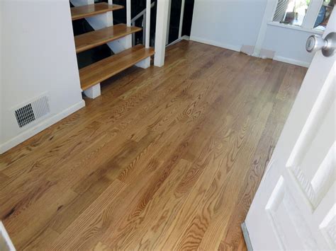 Minwax Golden Oak Wood Stain On Red Oak The Flooring Artists