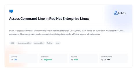 Access Command Line In Red Hat Enterprise Linux Labex