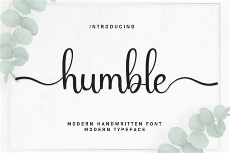 Humble Script Typeface Download Free Font