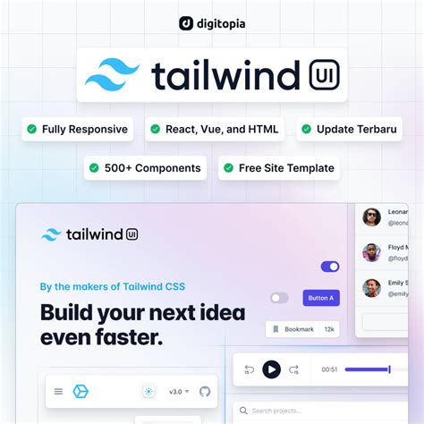 Jual Tailwind Ui Pro Tailwind Ui Css Lifetime Update Original Full