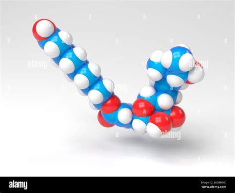 Mupirocin Molecule Computer Illustration Showing The Molecular Structure Of Mupirocin