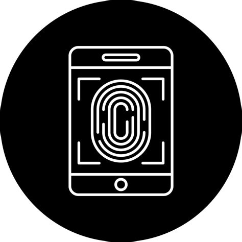 Fingerprint Scanner Vector Icon Style 22552958 Vector Art At Vecteezy