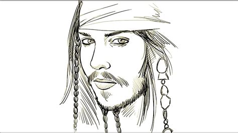 How To Draw Johnny Depp Youtube