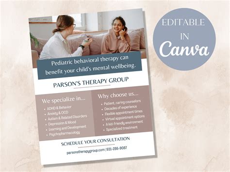 Group Therapy Flyer Template