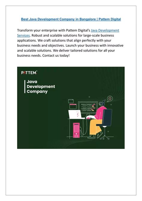 Ppt Best Java Development Companypattem Digital Powerpoint Presentation Id13506122