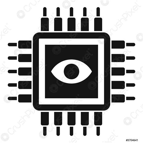Ai Processor Icon Simple Style Stock Vector 3704641 Crushpixel