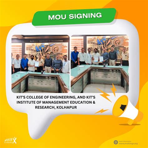 Evolvingx On Linkedin We Are Happy To Sign Mous With Kit Kolhapur Institute Of Technologys…