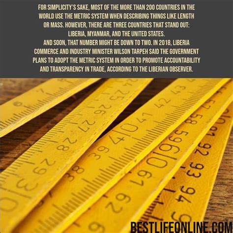 Countries Which Dont Use The Metric System