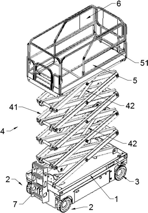 一种双驱动双eps电子转向机构的自走式高空作业平台的制作方法 2
