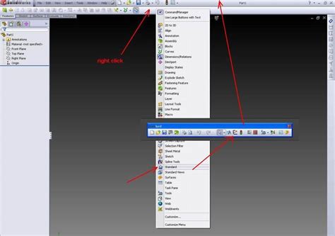Toolbar Solidworks Arushaworks