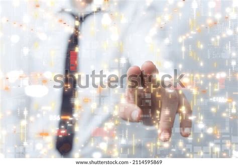 Innovation Futuristic Digital Data Binary Code Stock Illustration