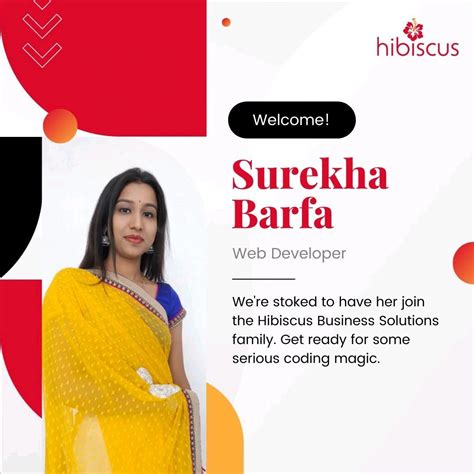 Hibiscus Business Solutions On Linkedin Newteammember Webdeveloper