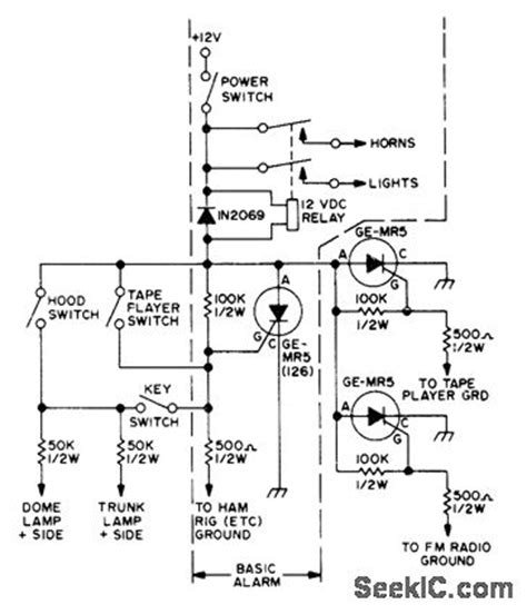 WIRE CUTTING ALARM Alarm Control Control Circuit Circuit Diagram SeekIC Com