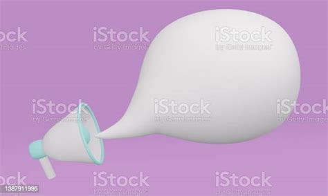 3d 렌더링 메가폰과 발표의 상업적 디자인 개념에 대한 음성 버블 아이콘 3d 렌더 그림 0명에 대한 스톡 사진 및 기타 이미지 Istock