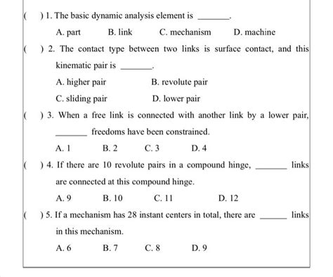 Solved 1 The Basic Dynamic Analysis Element Is A Part B
