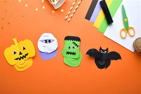 Diy Garland For Halloween Detailed Step By Step Instructions Stock