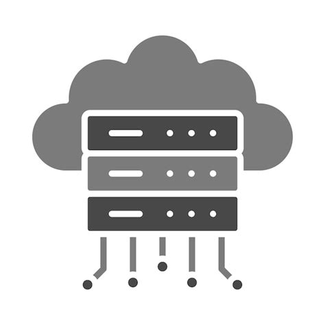Premium Vector Cloud Server Icon