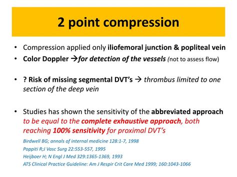 Ppt The Evaluation Of Dvt Bedside Ultrasound Diagnosis And Evaluation In Emergency Setting
