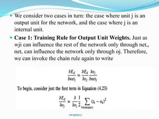 Multilayer Back Propagation Algorithm PPTX