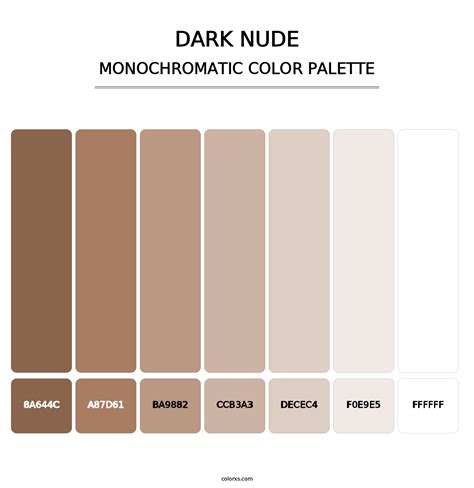 Dark Nude Color Palettes Colorxs