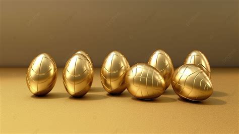 황금빛 색조의 반짝이는 부활절 달걀은 중성 베이지색으로 디지털 렌더링된 3d 템플릿 부활절 음식 황금 알 부활절 카드 배경 일러스트 및 사진 무료 다운로드 Pngtree