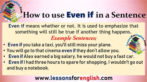 How To Use Even If In A Sentence