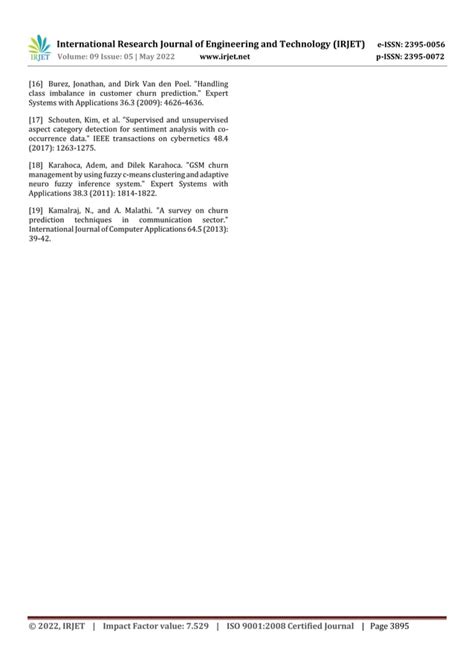 Evalution Of Churn Predicting Process Using Customer Behaviour Pattern Pdf Artificial