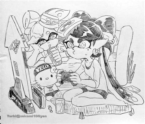Isamu Ki Yuuki Callie Splatoon Hello Kitty Character Inkling