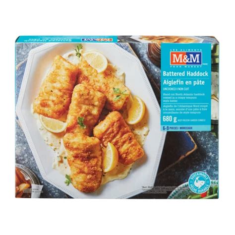 Battered Haddock Mandm Food Market